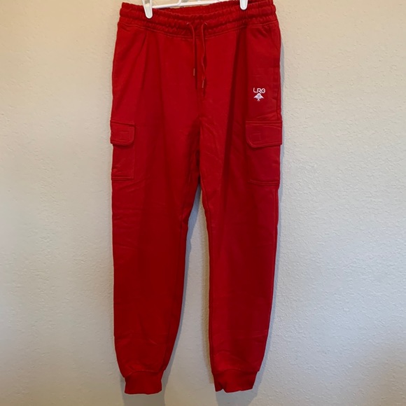 Lrg | Pants & Jumpsuits | Lrg Red Cargo Joggers Nwt | Poshmark